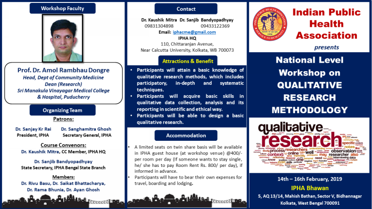 National Level Workshop on Qualitative Research Methodology (14.02.2020 ...